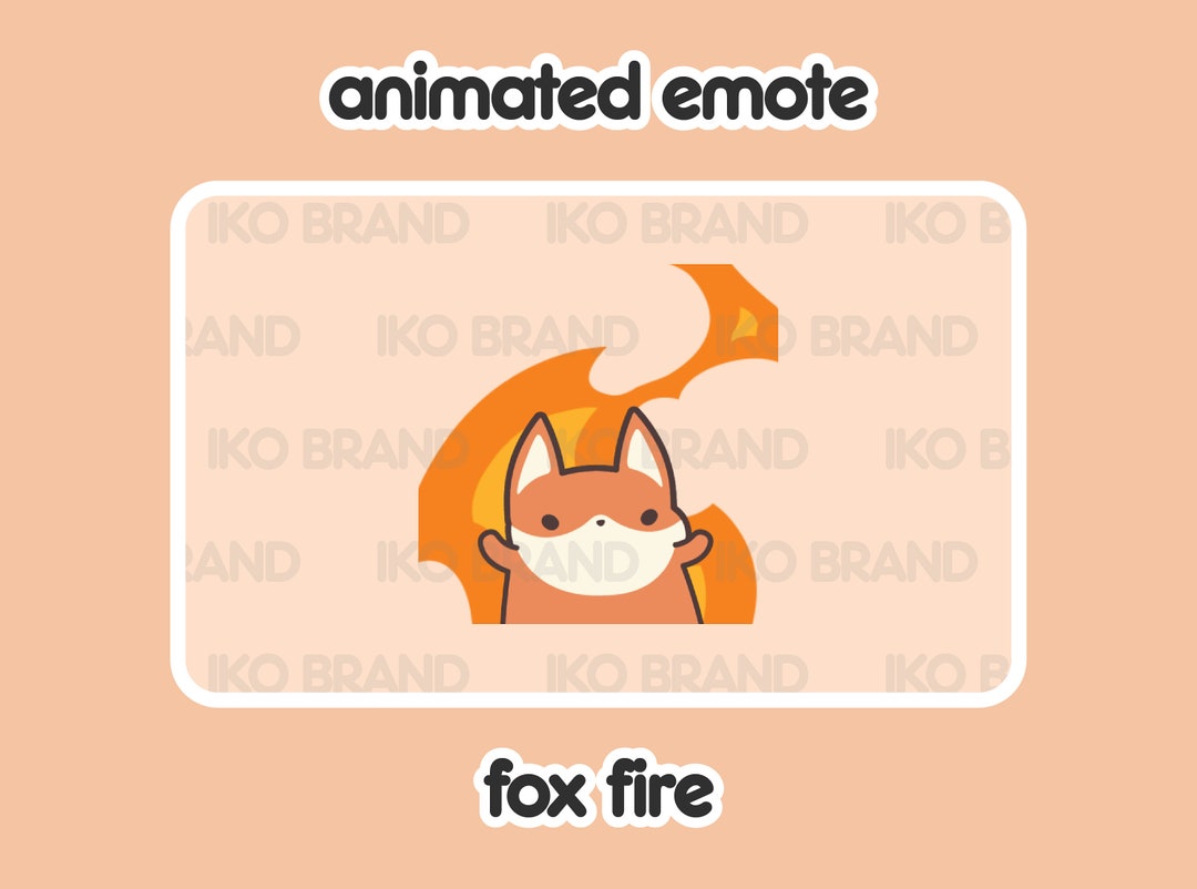 Animated Emote - Fox Fire | Cute | Kawaii | Chibi | Twitch, Youtube ...