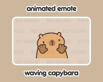 Capybara Emote Pack for Twitch Stream, Discord, Youtube Kawaii Capybara ...