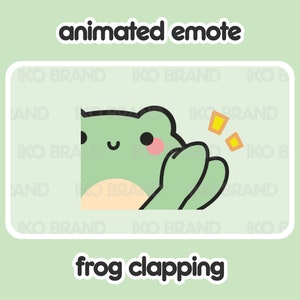 Animated Emote - Frog Clapping | Clap | Nice One | Cute | Kawaii ...