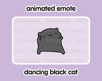 Animated Cat Emote for Twitch, Youtube and Discord Cute Animated Cat ...