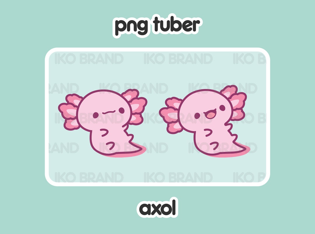Pngtuber - Axolotl | Chibi | Cute | Kawaii | Twitch | Youtube | Vtuber ...