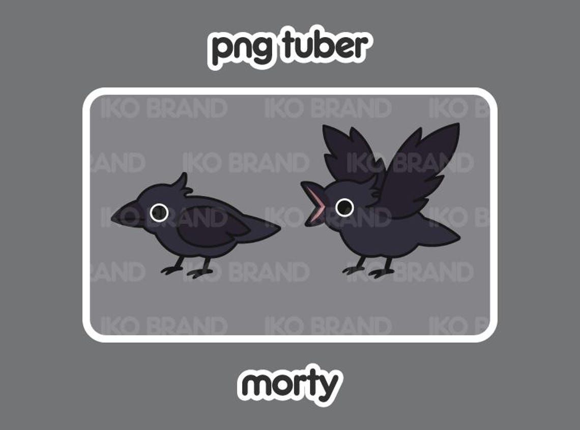 Pngtuber - Crow | Chibi | Cute | Kawaii | Twitch | Youtube | Vtuber ...
