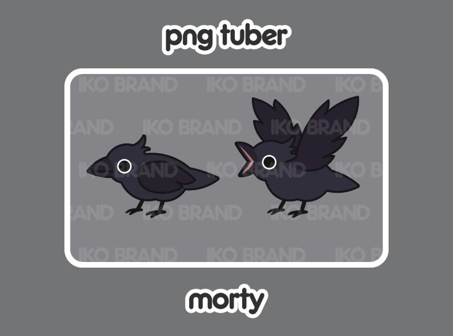 Pngtuber - Crow | Chibi | Cute | Kawaii | Twitch | Youtube | Vtuber ...