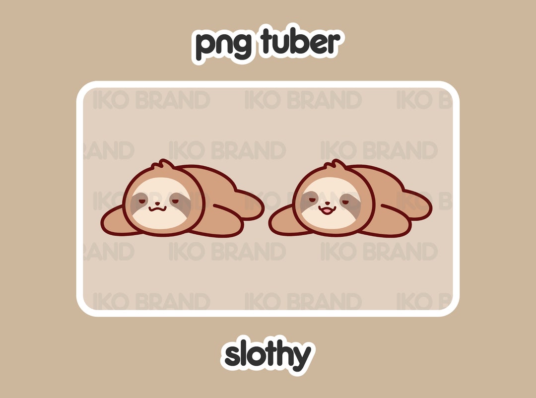 Pngtuber - Sloth | Chibi | Cute | Kawaii | Twitch | Youtube | Vtuber ...