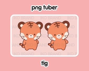 Cute Tiger Pngtuber | Reactive Image TTS | Voice Reactive | Ready to ...