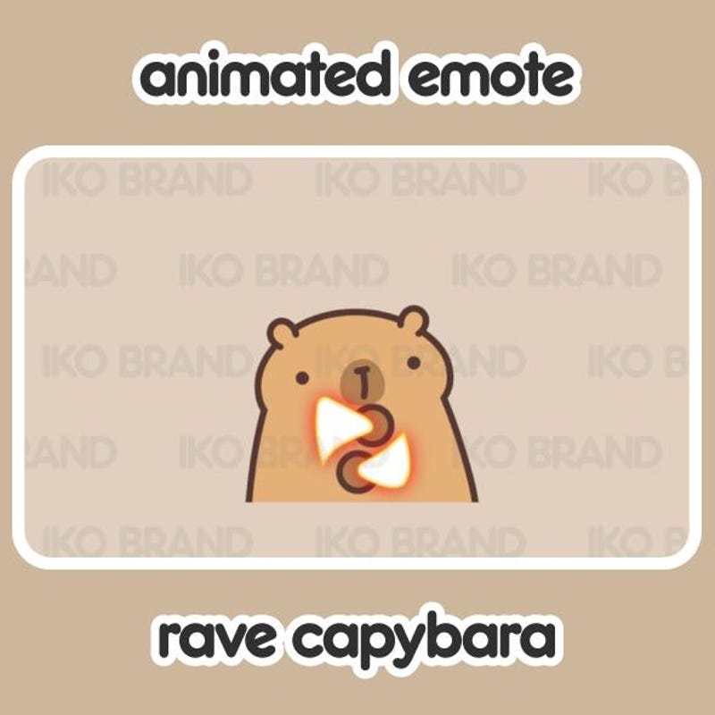 Capybara Rave - Etsy