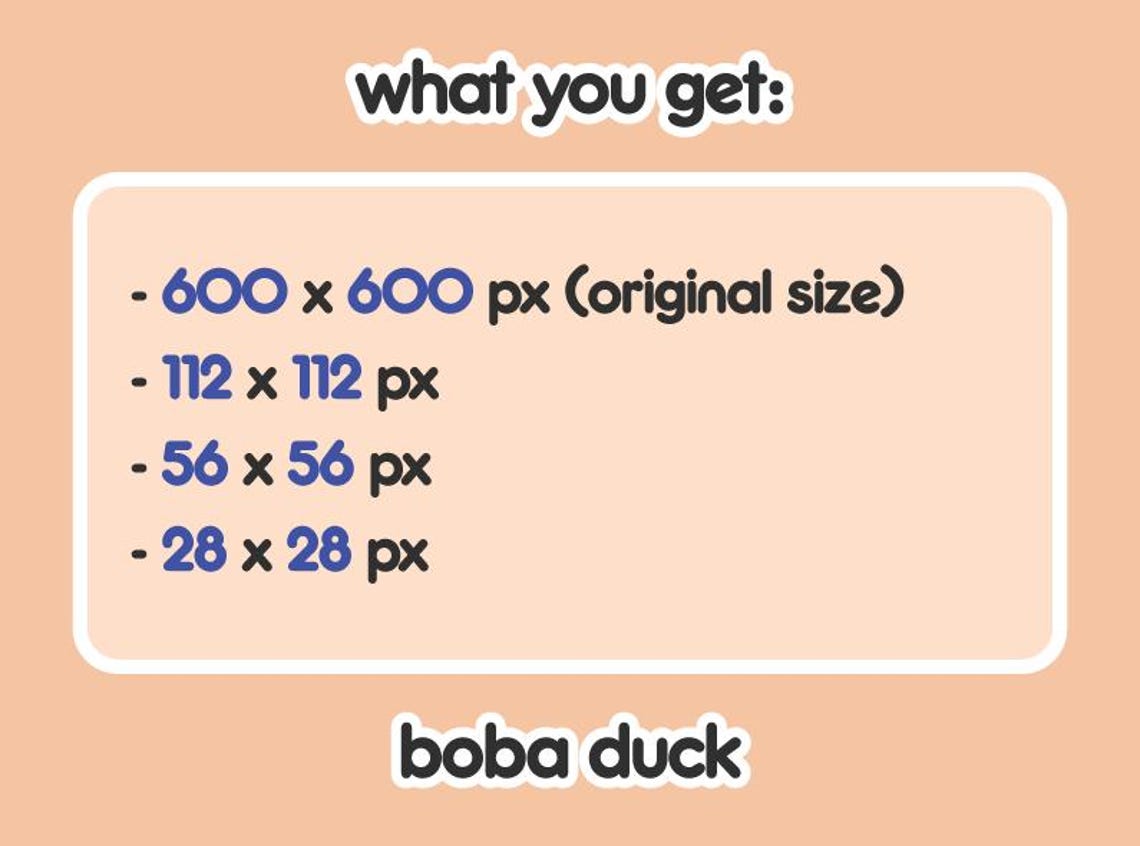 Animated Emote - Duck Boba | Bubble Tea | Cute | Kawaii | Chibi ...