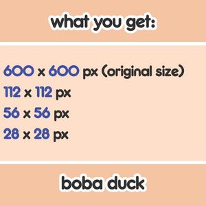 Animated Emote - Duck Boba | Bubble Tea | Cute | Kawaii | Chibi ...