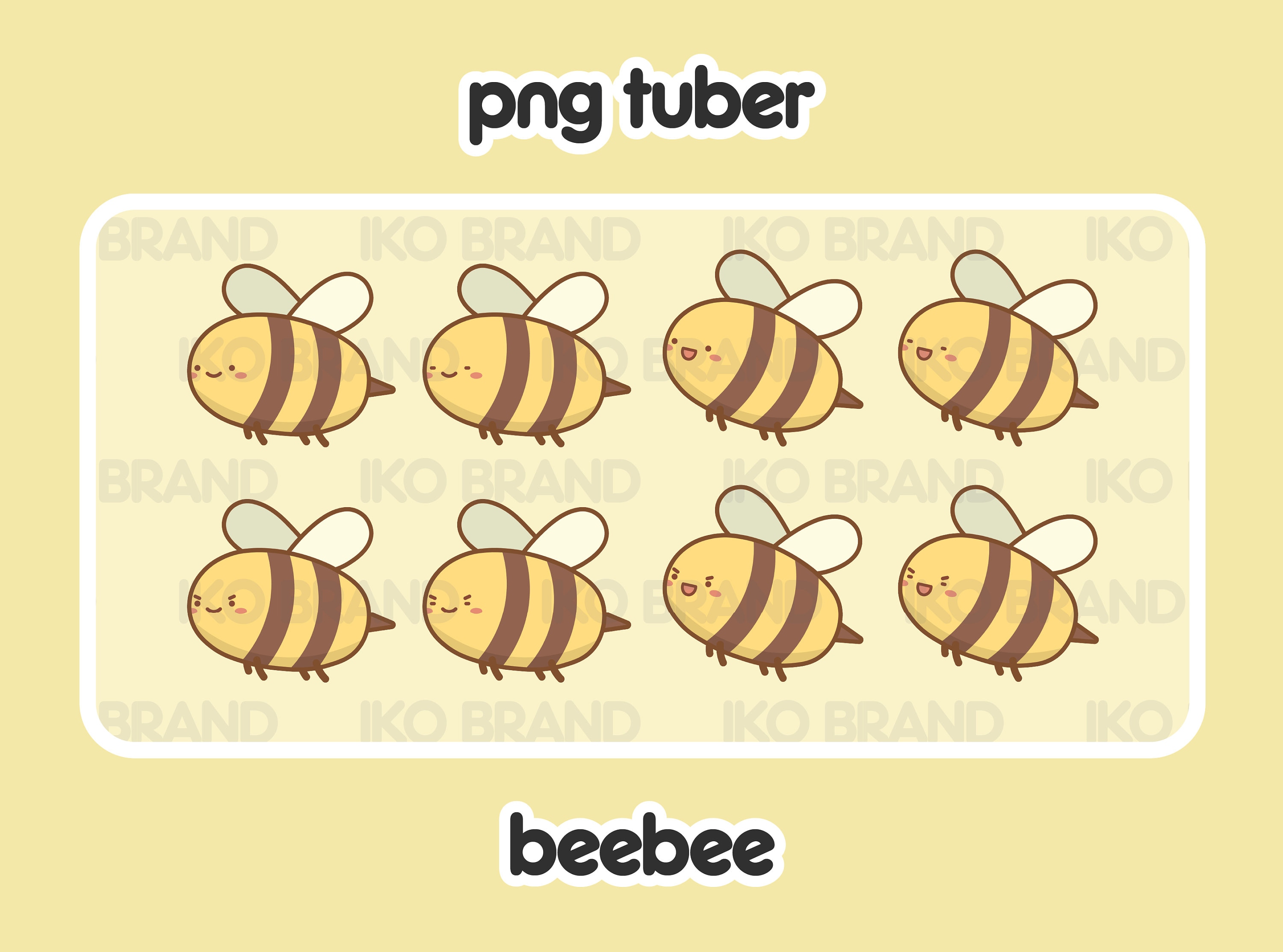 Pngtuber Bee Chibi Cute Kawaii Twitch Youtube Vtuber Streaming Ready to ...