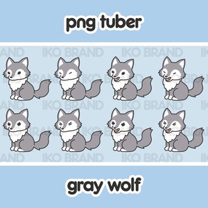 Pngtuber - Gray Wolf | Chibi | Cute | Kawaii | Twitch | Youtube ...
