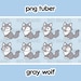 Pngtuber Gray Wolf Chibi Cute Kawaii Twitch Youtube Vtuber Streaming ...