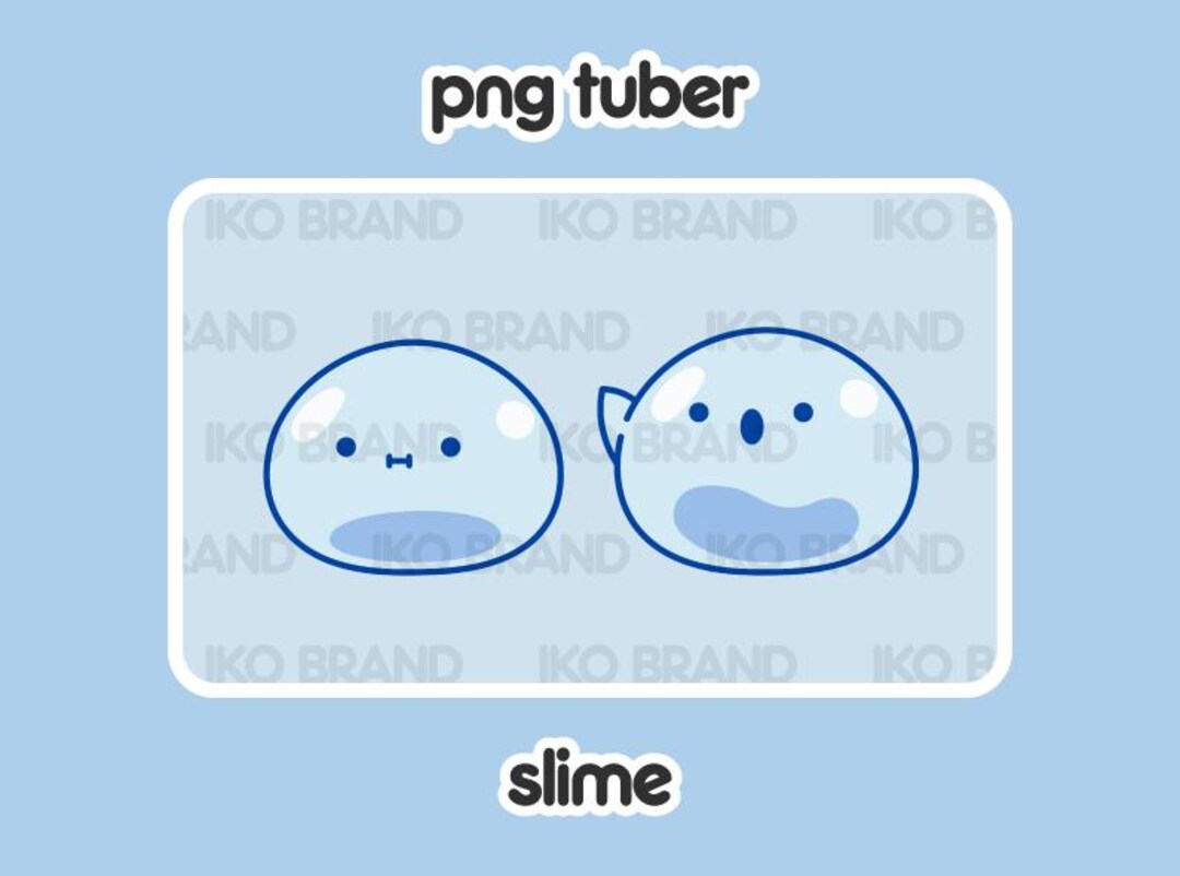 Slime Pngtuber – Bubbly Chibi Vtuber Avatar (digital Download) - Etsy