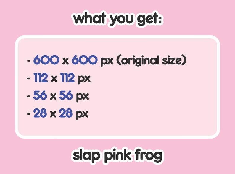 Pink Frog Slap Animated Emote – Chibi Kawaii GIF (digital File) - Etsy