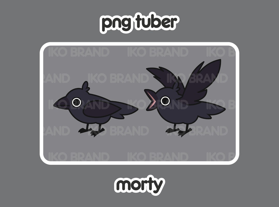 Pngtuber Crow Chibi Cute Kawaii Twitch Youtube Vtuber Streaming Ready ...