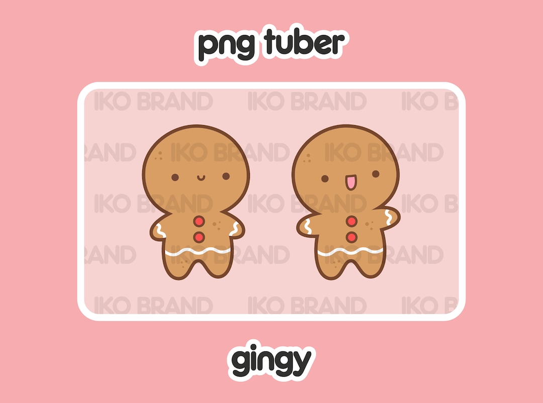 Pngtuber - Gingerbread Man | Cute | Chibi | Kawaii | Twitch | Youtube ...