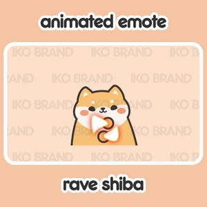 Animated Emote - Shiba Rave | Cute | Kawaii | Chibi | Twitch, Youtube ...
