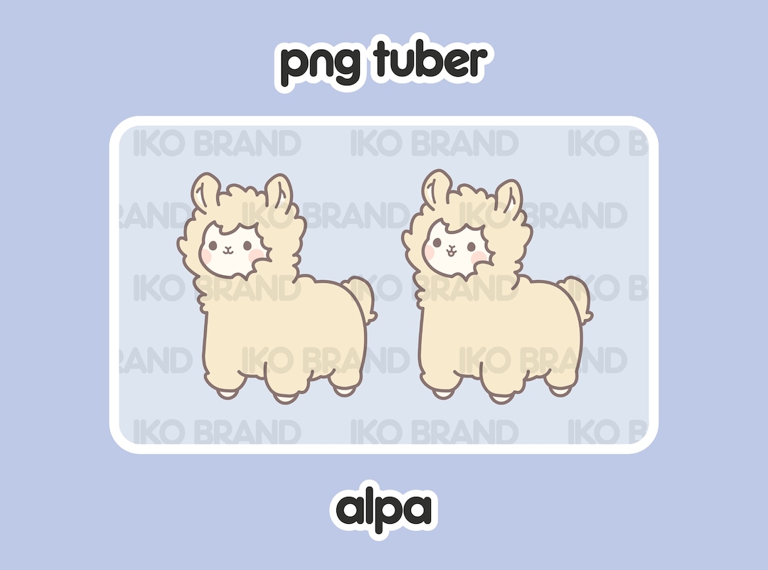 Pngtuber - Alpaca | Chibi | Cute | Kawaii | Twitch | Youtube | Vtuber | Streaming | Ready to Use ...