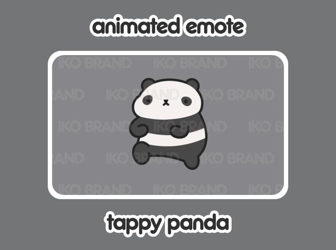 Animated Emote - Panda Tippy Taps | Cute | Kawaii | Chibi | Twitch ...