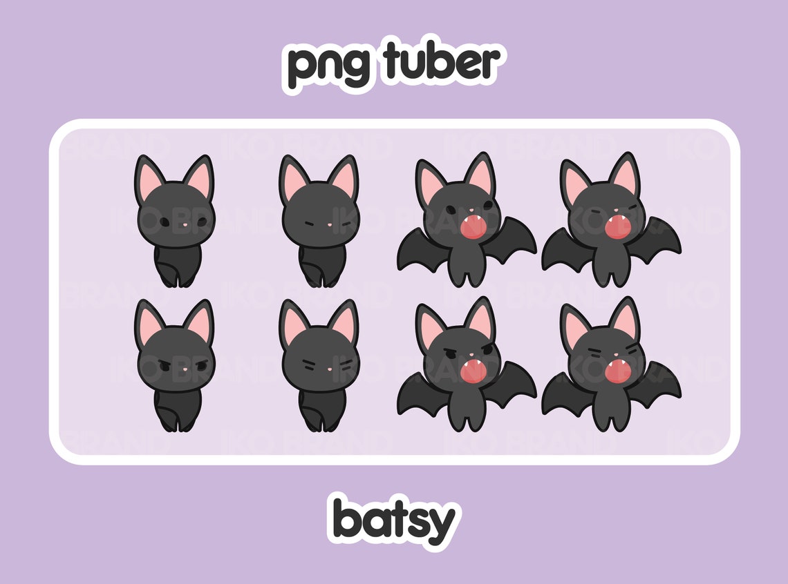 Pngtuber - Bat | Chibi | Cute | Kawaii | Twitch | Youtube | Vtuber ...