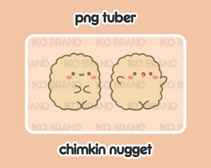 Chicken Nugget Pngtuber - Cute Avatar for Twitch Streaming - Etsy Canada