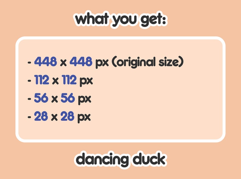 Dancing Duck Animated Emote - Chibi Kawaii GIF (digital File) - Etsy