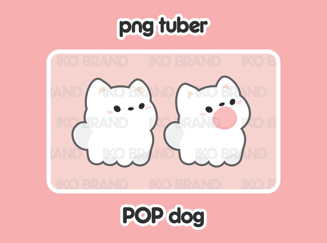 Pngtuber - POP Dog | Chibi | Cute | Kawaii | Twitch | Youtube | Vtuber ...