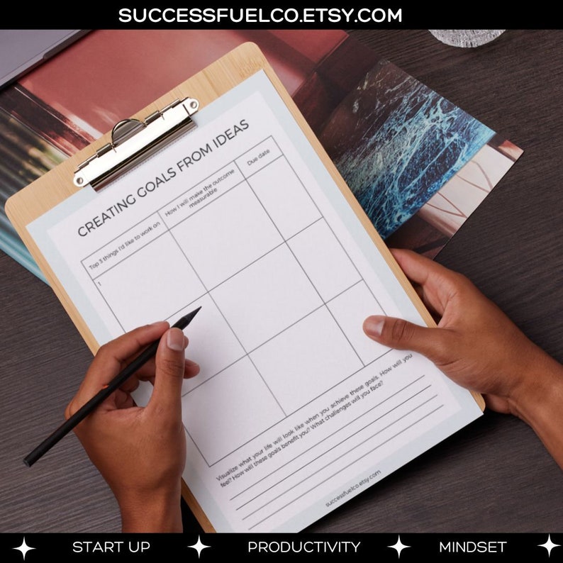 BUNDLE | Goal Setting, Vision Board and Wheel of Life Workbooks ...