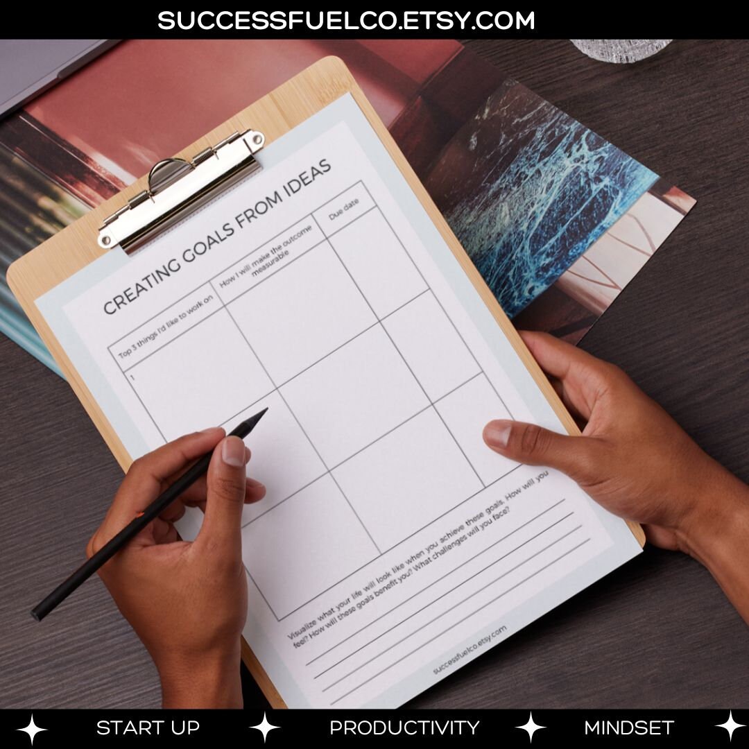 BUNDLE | Goal Setting, Vision Board and Wheel of Life Workbooks ...
