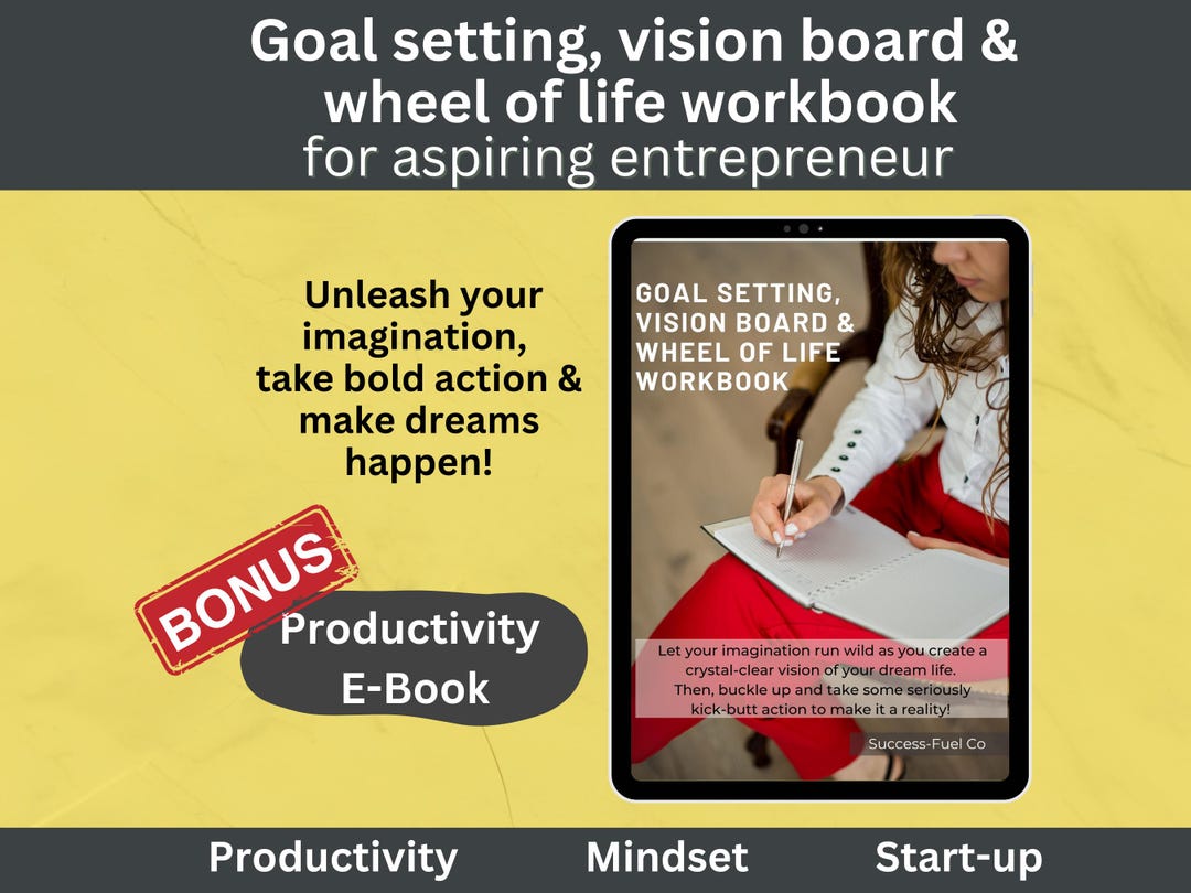BUNDLE | Goal Setting, Vision Board and Wheel of Life Workbooks ...