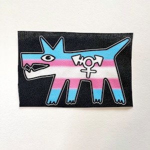 Trans Dog Patch Sew or Glue On - Etsy