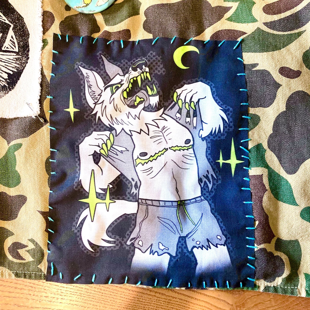 Trans Werewolf Patch Sew or Glue on Back Patch 9x7 Inches - Etsy