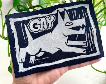 Wiggly Trans Patch Sew or Glue On - Etsy