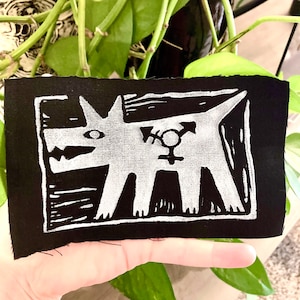 Trans Dog Patch Sew or Glue On - Etsy
