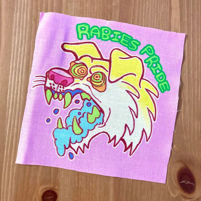RABIES PRIDE Dog Patch Sew or Glue on 5x5 Inches - Etsy