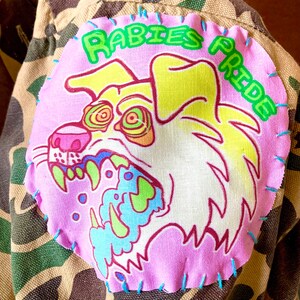 RABIES PRIDE Dog Patch Sew or Glue on 5x5 Inches - Etsy