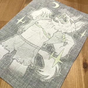 Trans Werewolf Patch Sew or Glue on Back Patch 9x7 Inches - Etsy