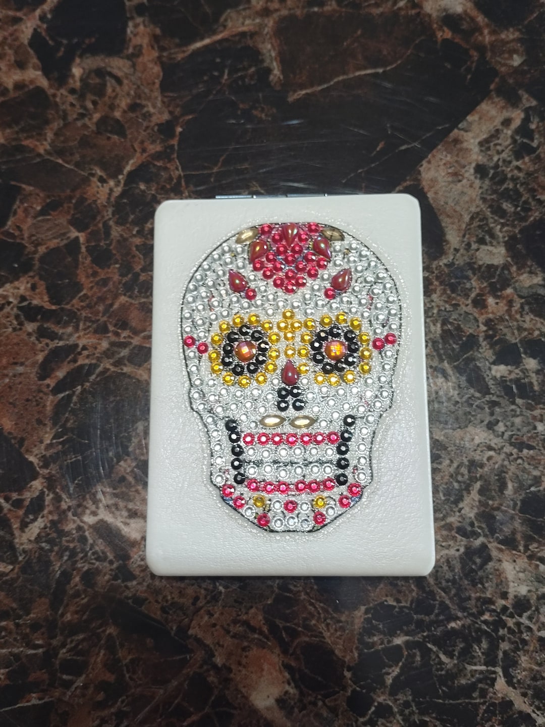 Skull Compact Mirror - Etsy