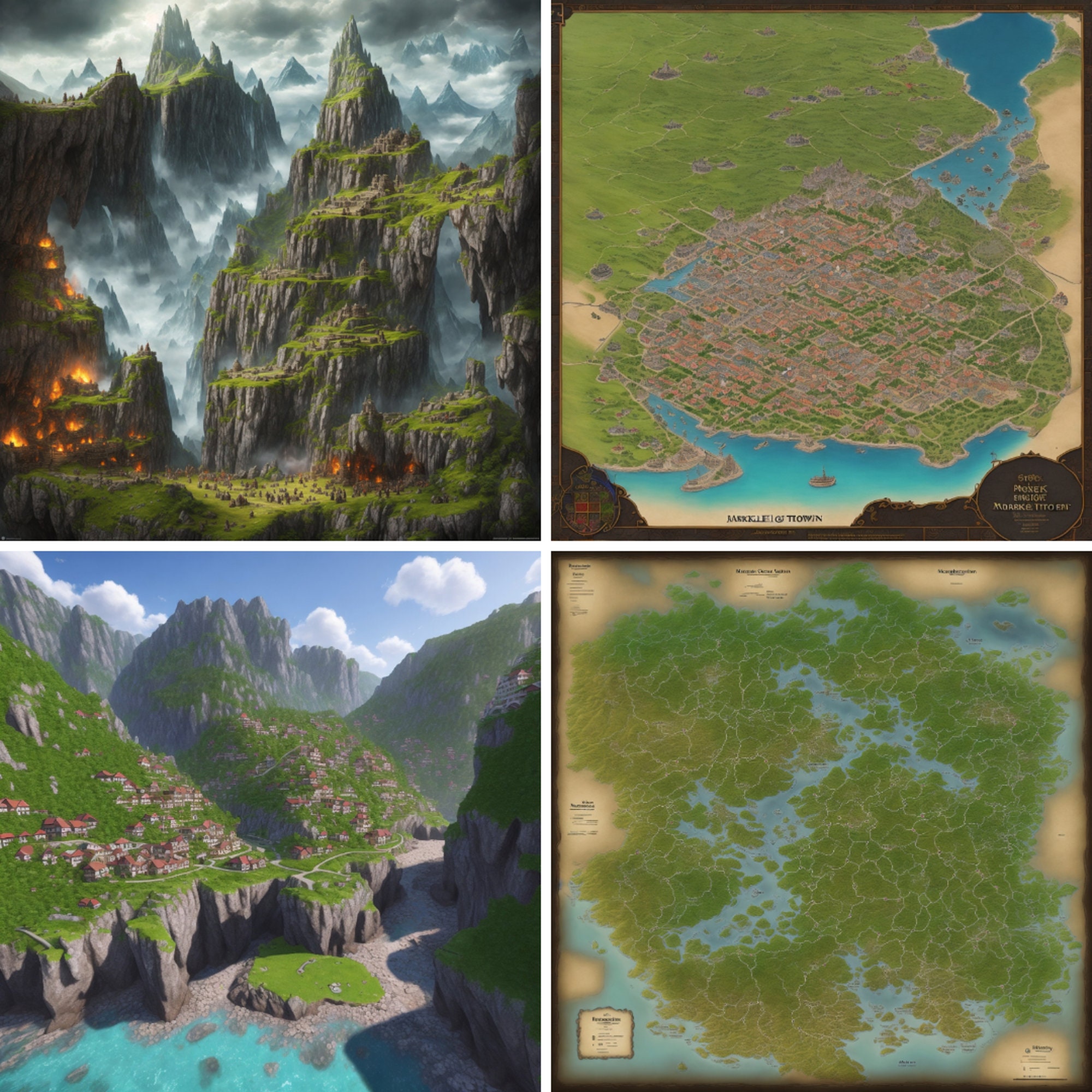 Dnd Map Bundle, Dungeons and Dragons Map Pack, D&D Landscape and Maps ...