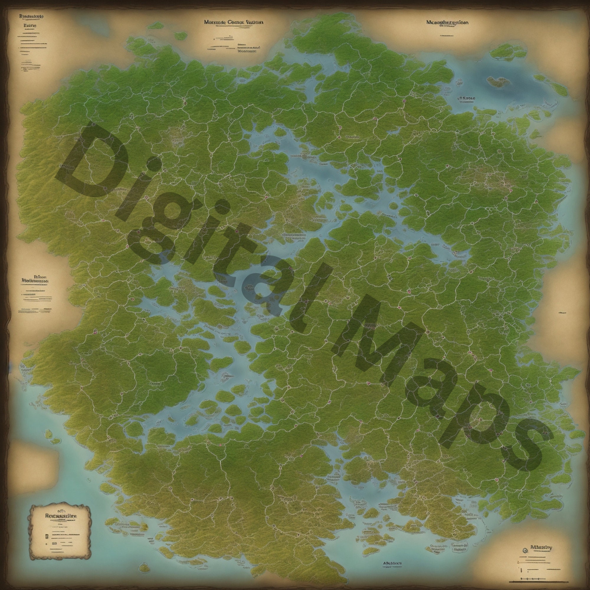 Dnd Map Bundle, Dungeons and Dragons Map Pack, D&D Landscape and Maps ...