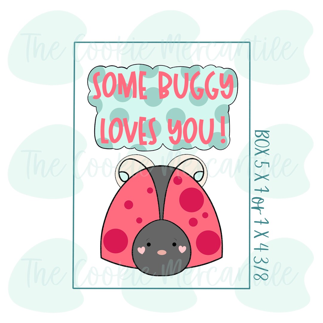 Some Buggy Loves You 2 Piece Set [2023] - Cookie Cutter - Etsy