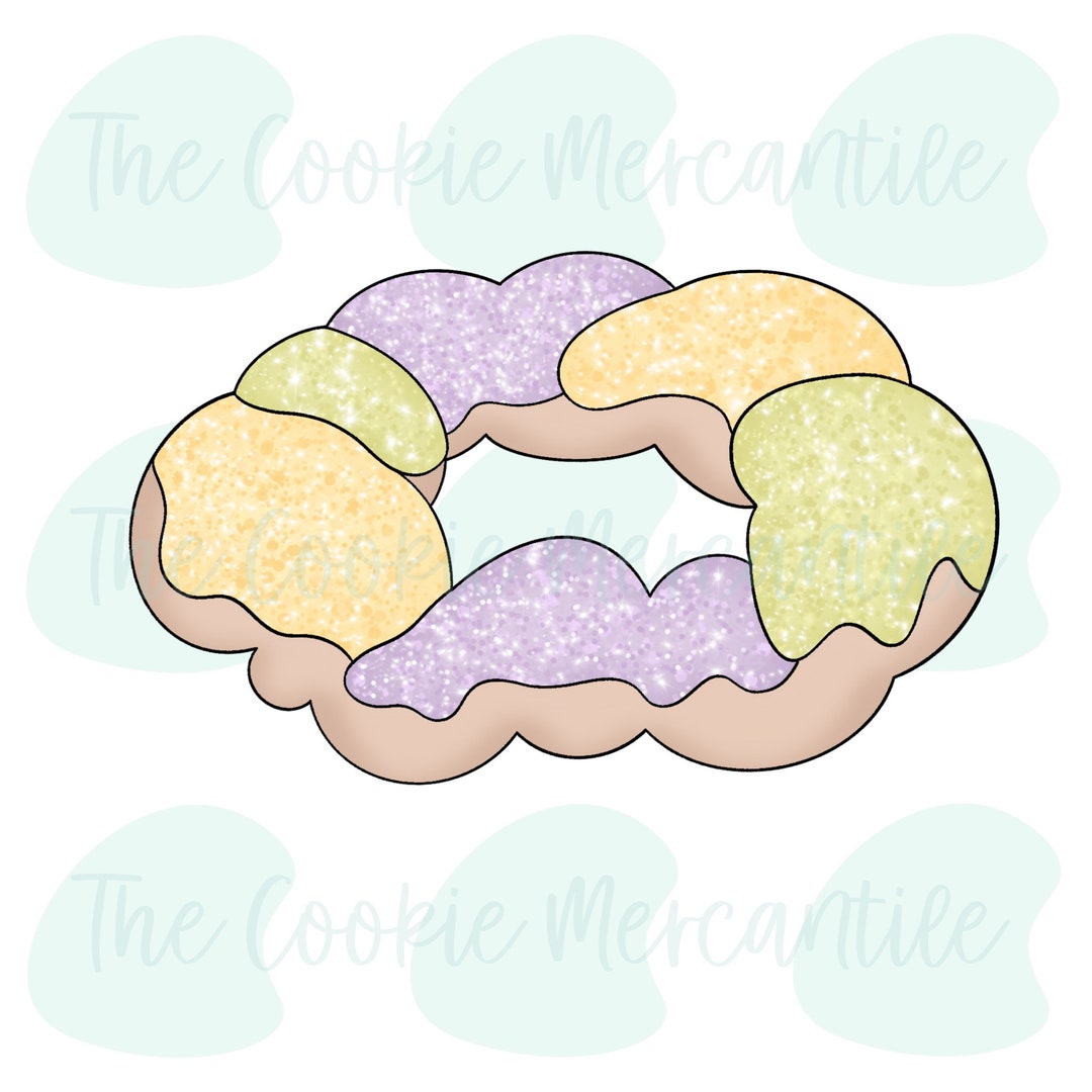 King Cake [cutout]- Cookie Cutter - Etsy