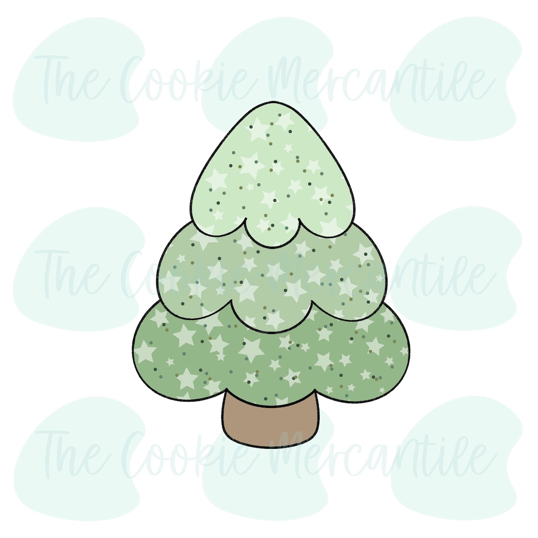 Chubby Christmas Tree - Cookie Cutter - Etsy