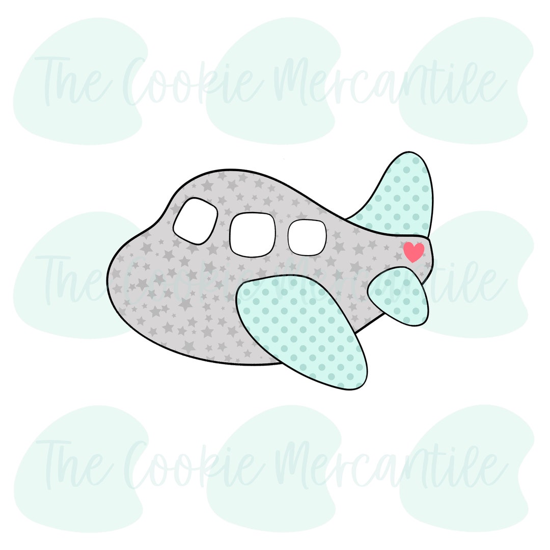 Chubby Airplane 2023 - Cookie Cutter - Etsy