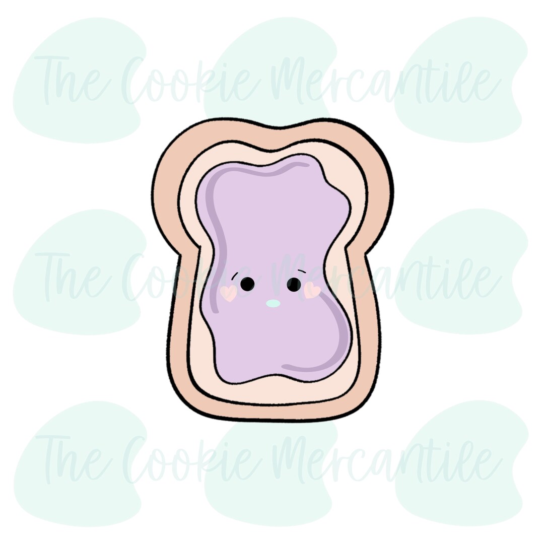 Jelly Toast [toast 2 Piece Set] - Cookie Cutter - Etsy