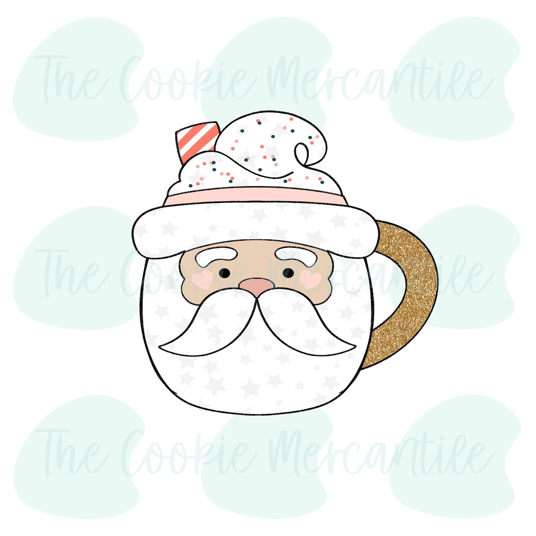 Santa Mug - Cookie Cutter - Etsy
