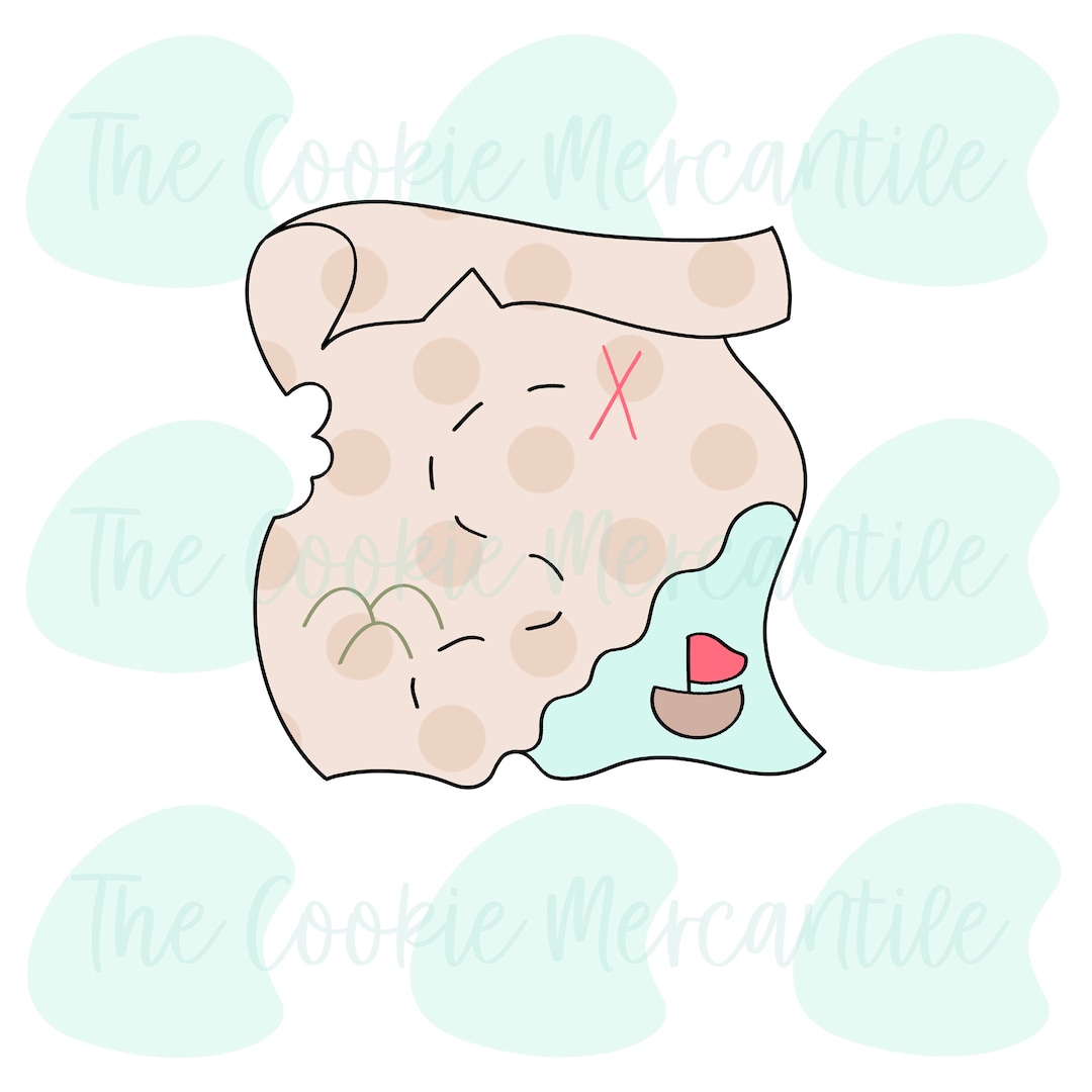 Treasure Map - Cookie Cutter - Etsy