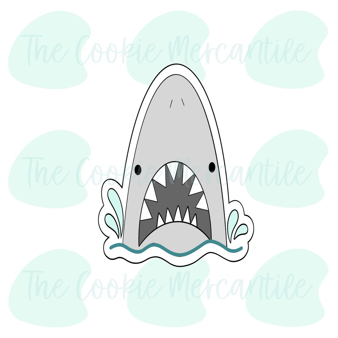 Splashing Shark Stick (shark Week Sticks) - Cookie Cutter - Etsy