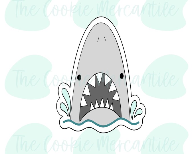 Splashing Shark Stick (shark Week Sticks) - Cookie Cutter - Etsy