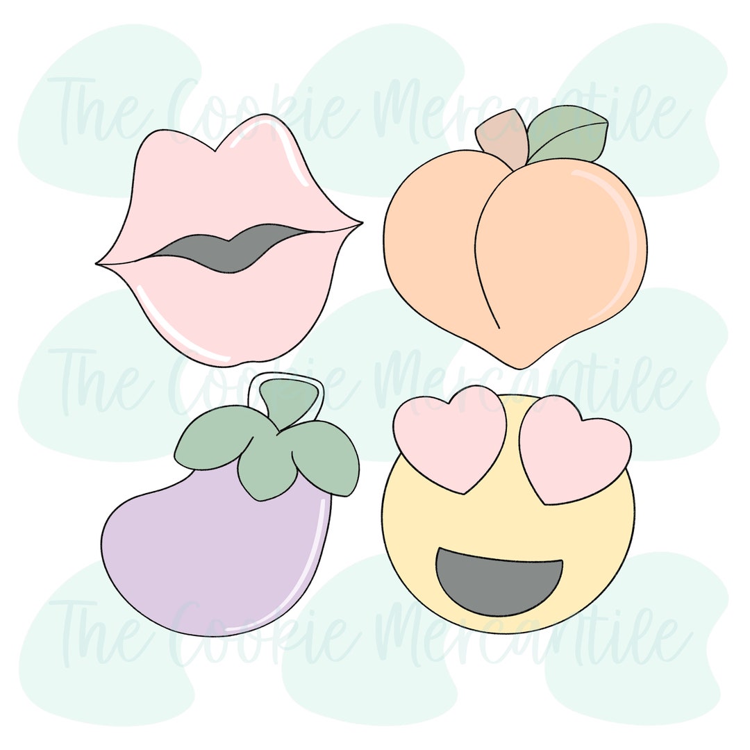 Valentine Emoji Set - Cookie Cutters - Etsy