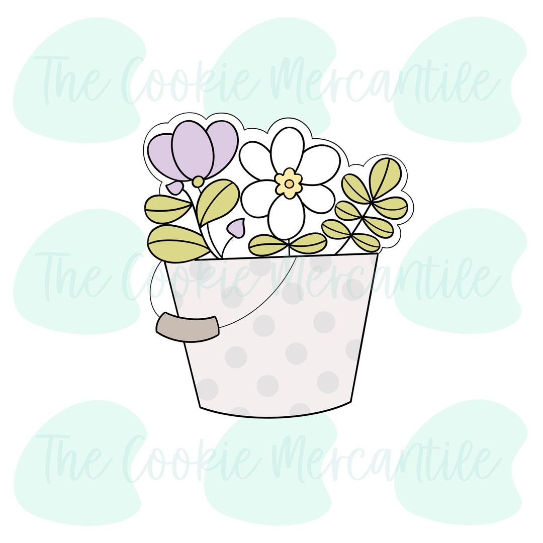 Fresh Flower Bucket [surprise Box 2020] - Cookie Cutter - Etsy